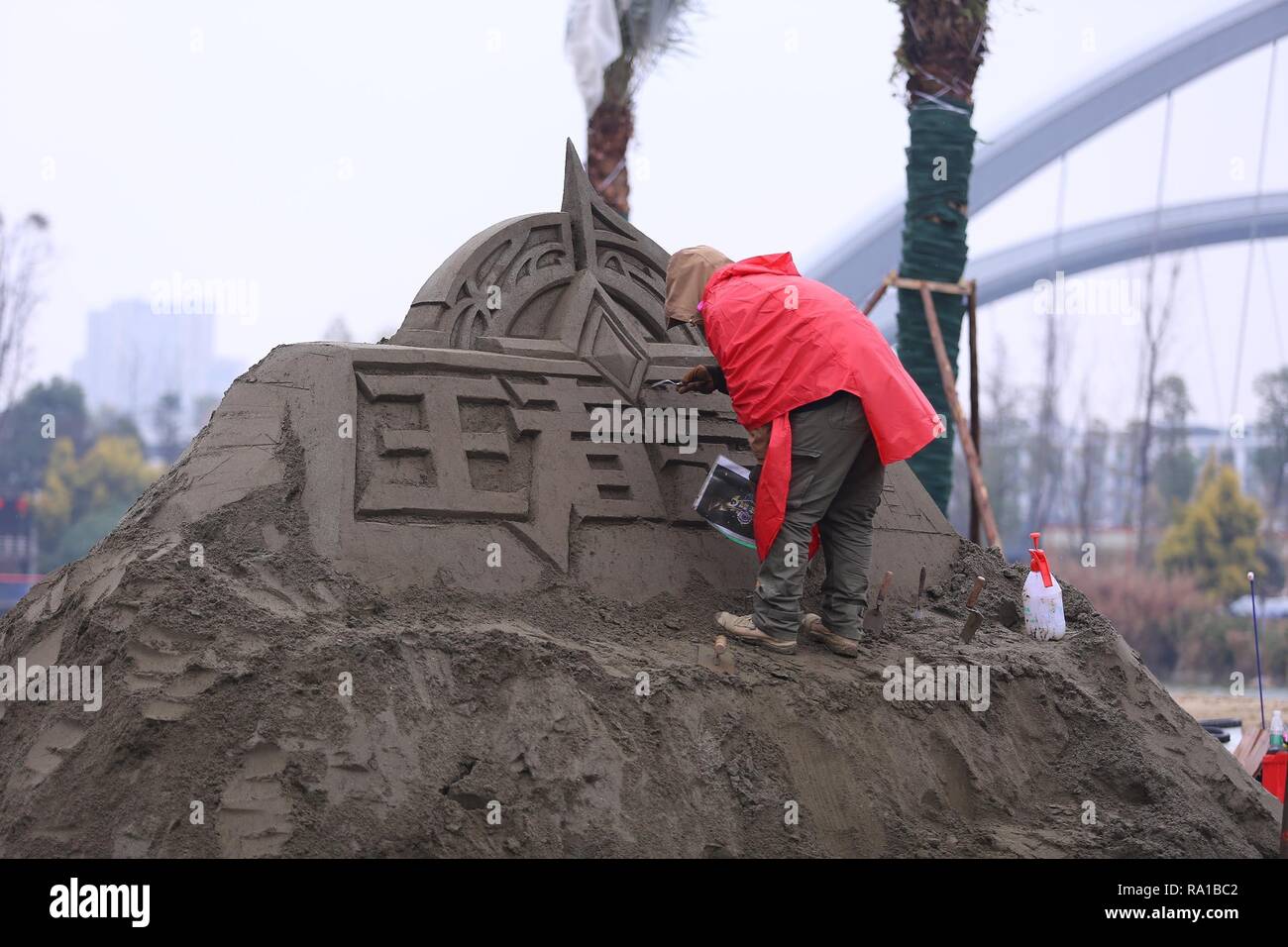 Chengdu, Chengdu, China. 30th Dec, 2018. Chengdu, CHINA-The sand ...