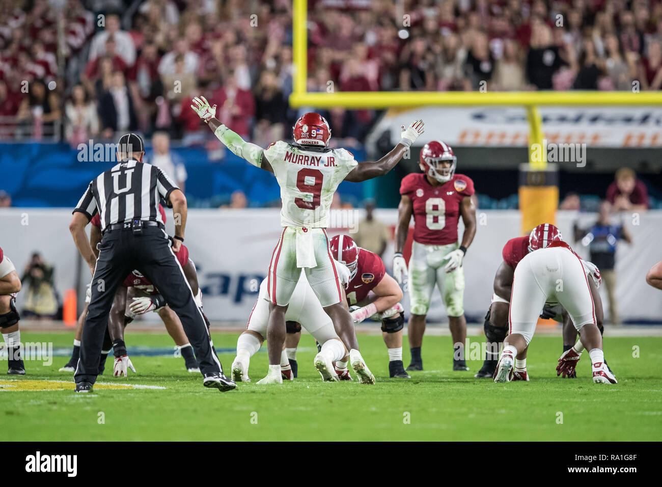 Florida, USA. 29th Dec, 2018. Oklahoma Sooners linebacker Kenneth ...