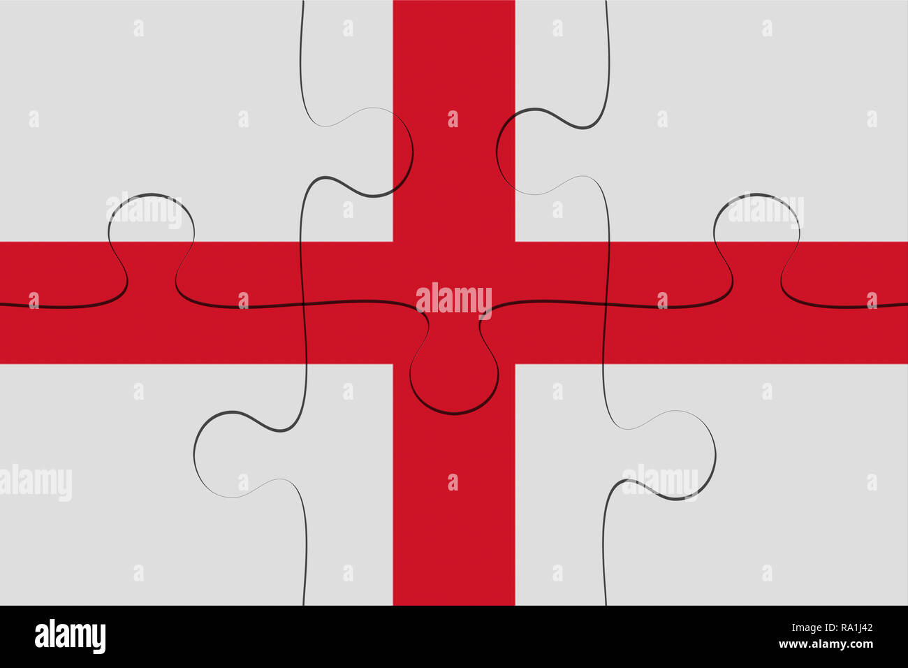 English flag illustration hi-res stock photography and images - Alamy