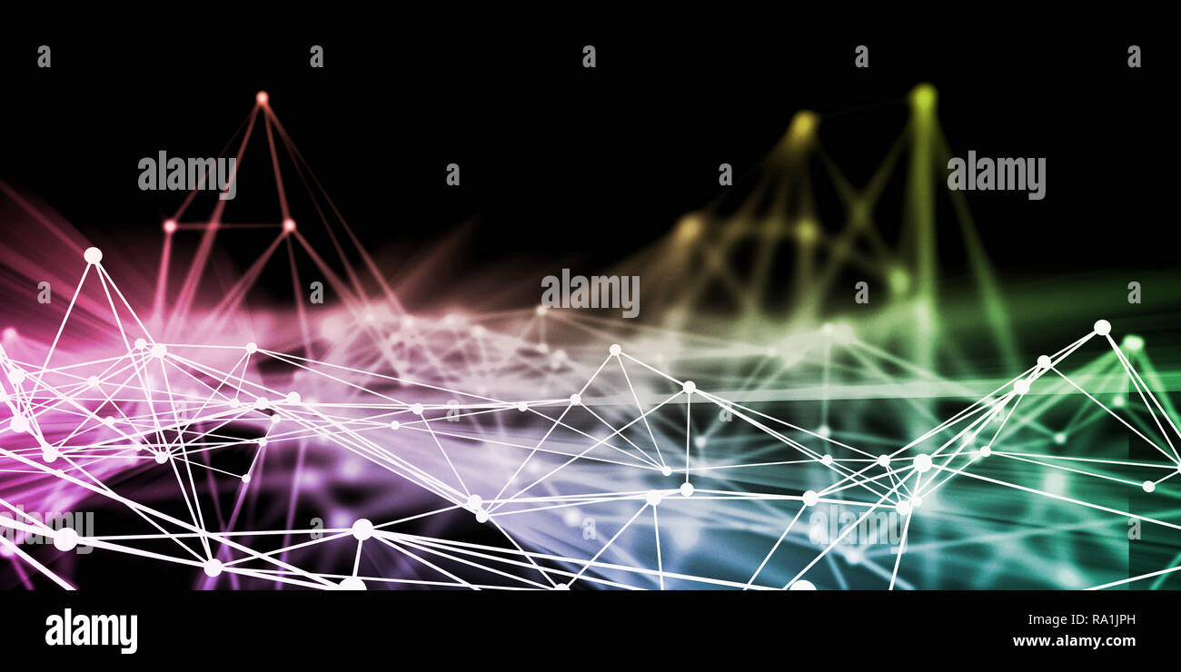 Technology Abstract as a Virtual Software Background Concept Stock ...
