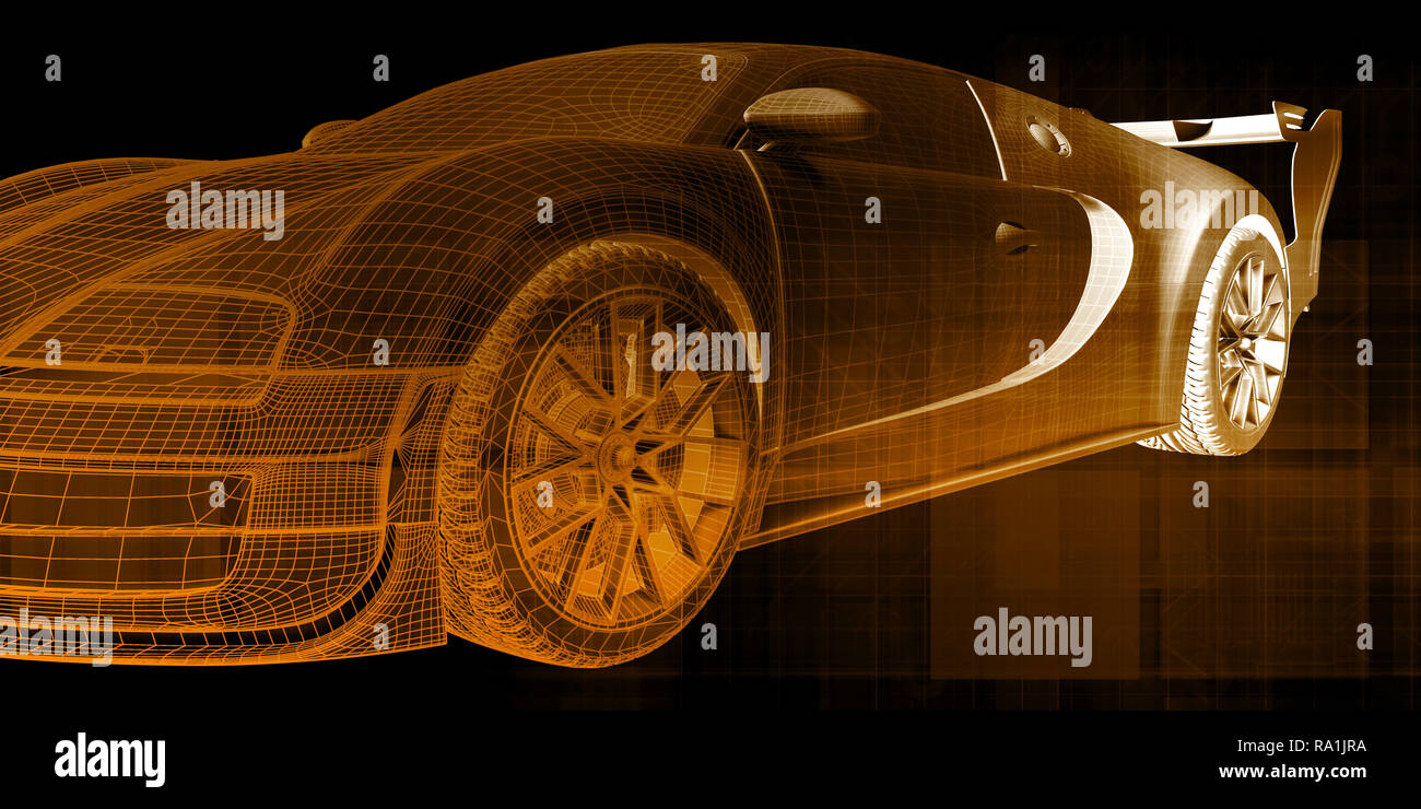 Car Manufacturing Industry and Factory Design Concept Stock Photo - Alamy