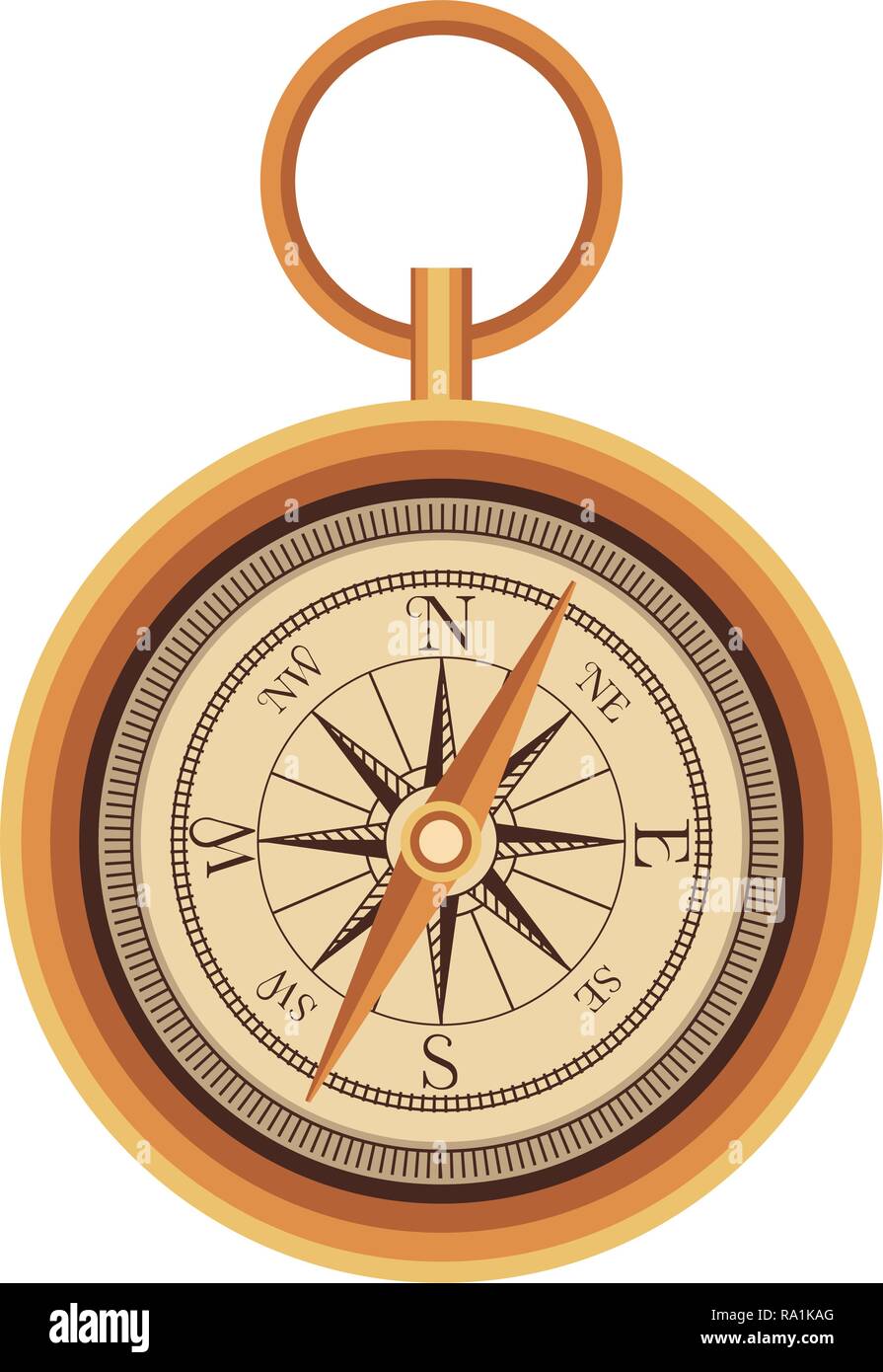 travel compass icon in white background vector illustration graphic ...