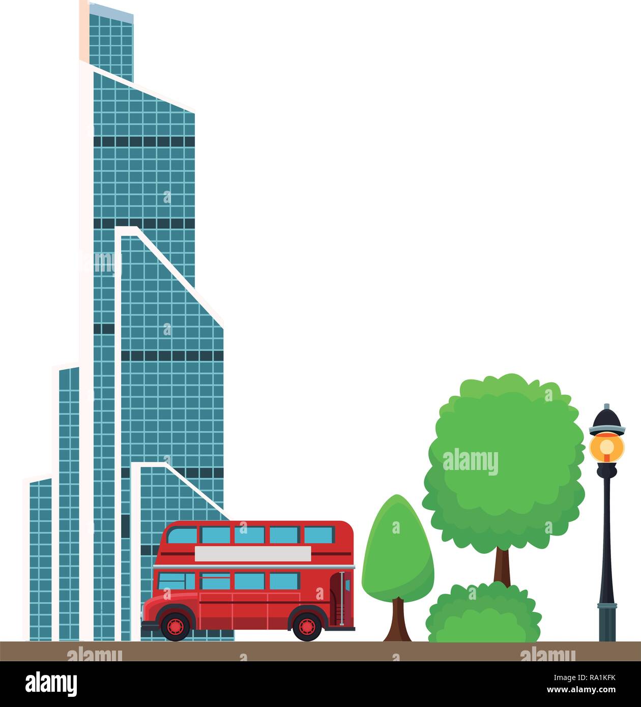 Double tree tower Stock Vector Images - Alamy