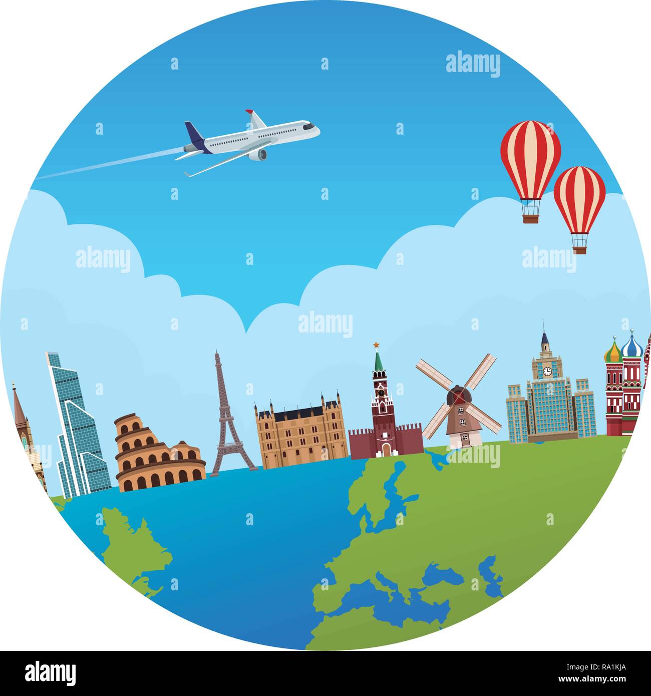 world monuments icons Stock Vector Image & Art - Alamy