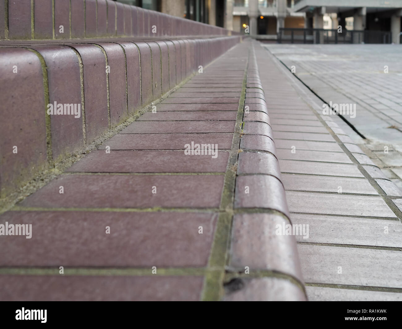 Detail of brick terracotta steps Stock Photo - Alamy