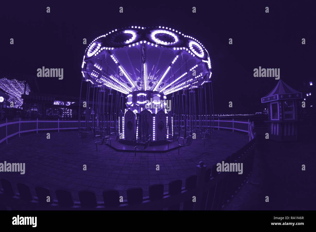 Carousel at night time paris hi-res stock photography and images - Alamy