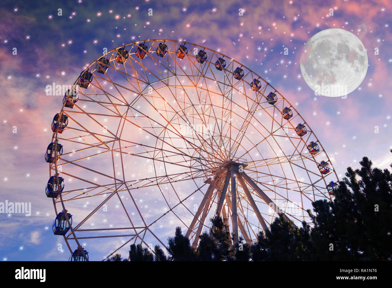 Vintage fairground funfair old photo hi-res stock photography and ...