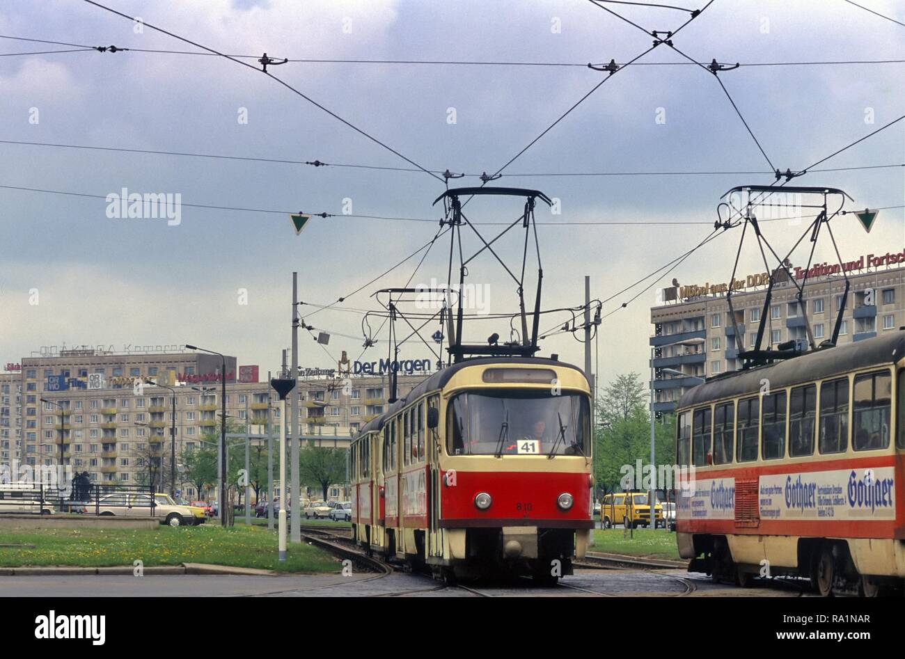 Germany, the city of Dresden immediately after the reunification ...