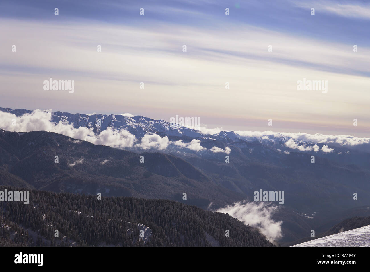 the top of Mount Snow winter ski resort Stock Photo - Alamy