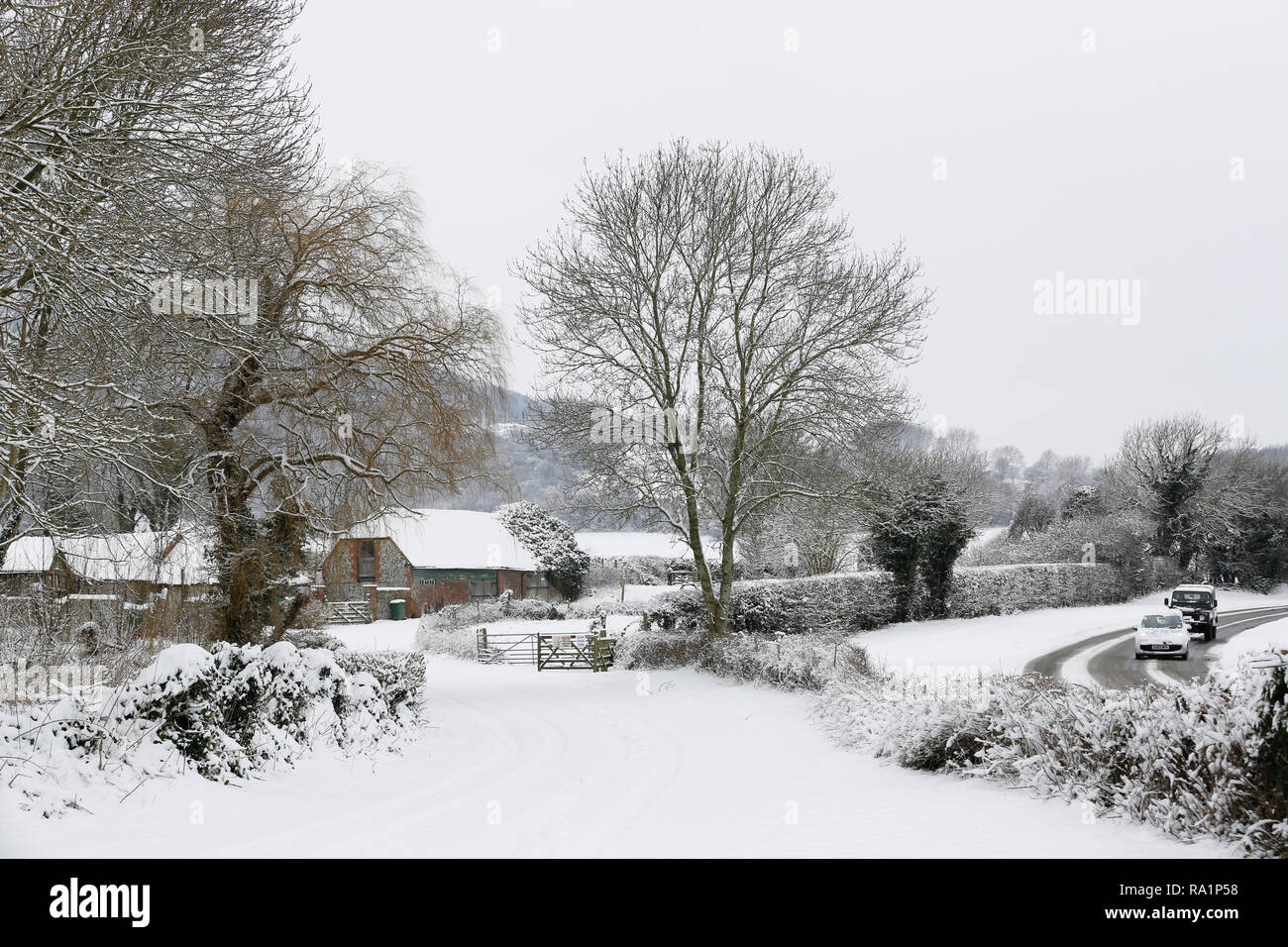 Snow england landscape hi-res stock photography and images - Alamy