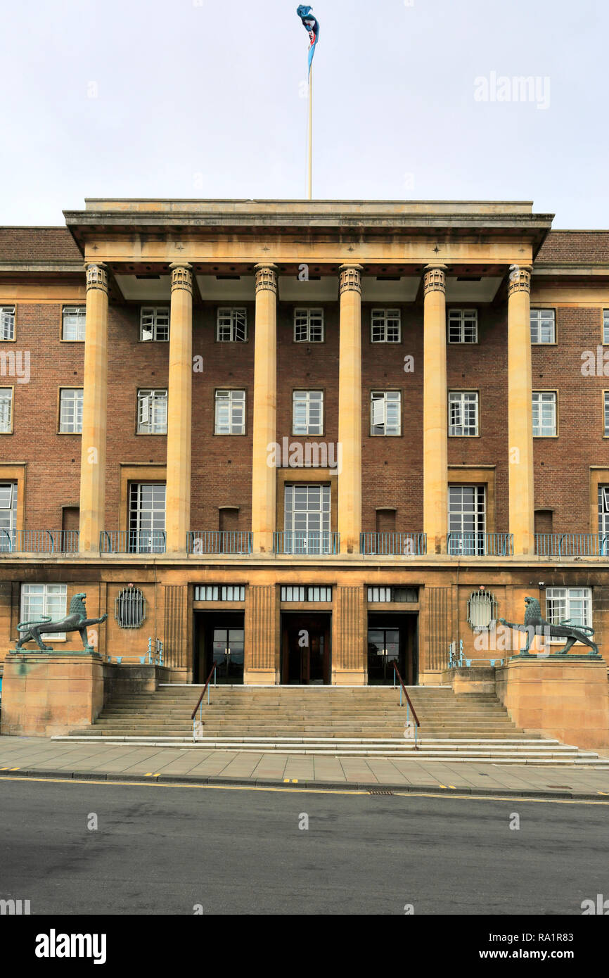The Town Hall building, Norwich City, Norfolk, England, UK Stock Photo ...