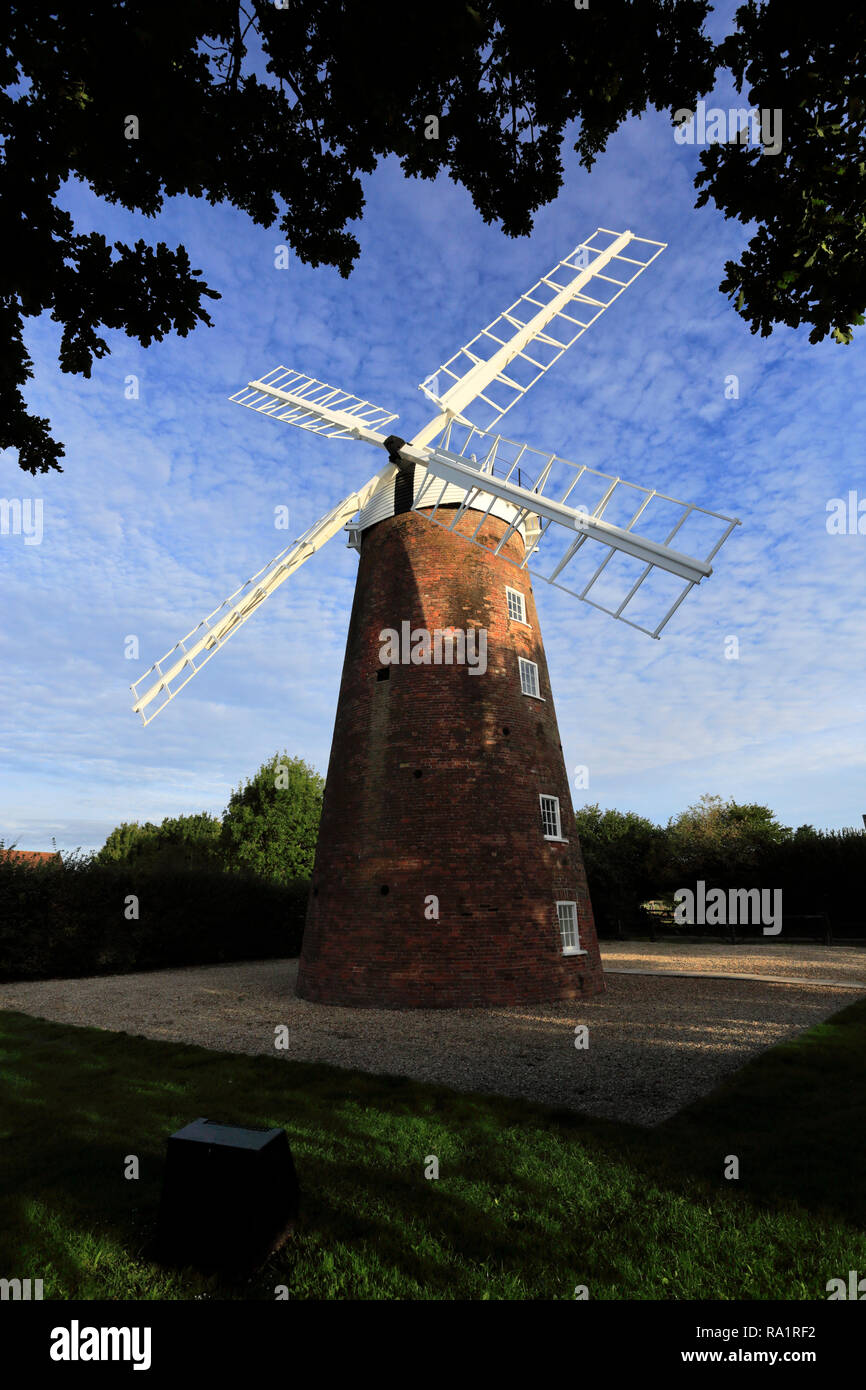 East Dereham Windmill, Dereham Market town, Norfolk, England; UK Stock ...