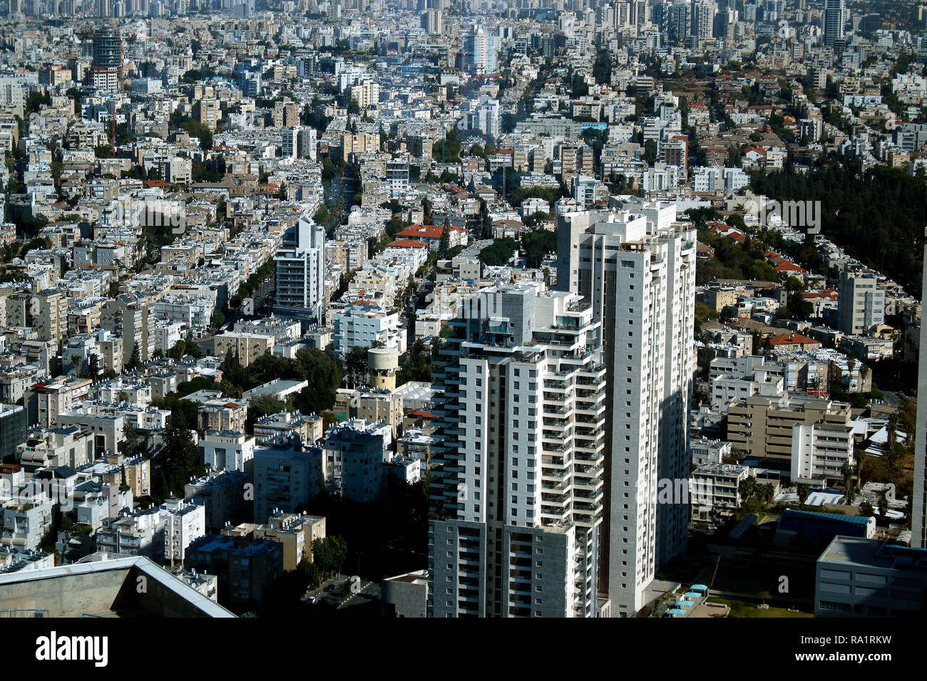 Luftbild: Skyline von Tel Aviv, Israel/ aerial image: skyline of Tel ...
