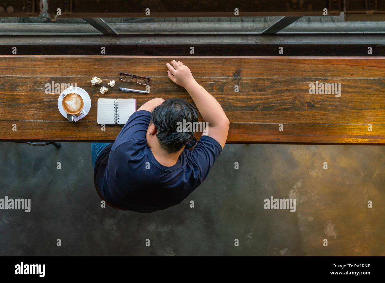 Asian short-hair girl sleeping Stock Photo - Alamy