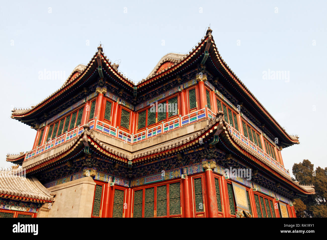 The Grand Stage Daxi Lou in the Performance building. Summer Palace ...