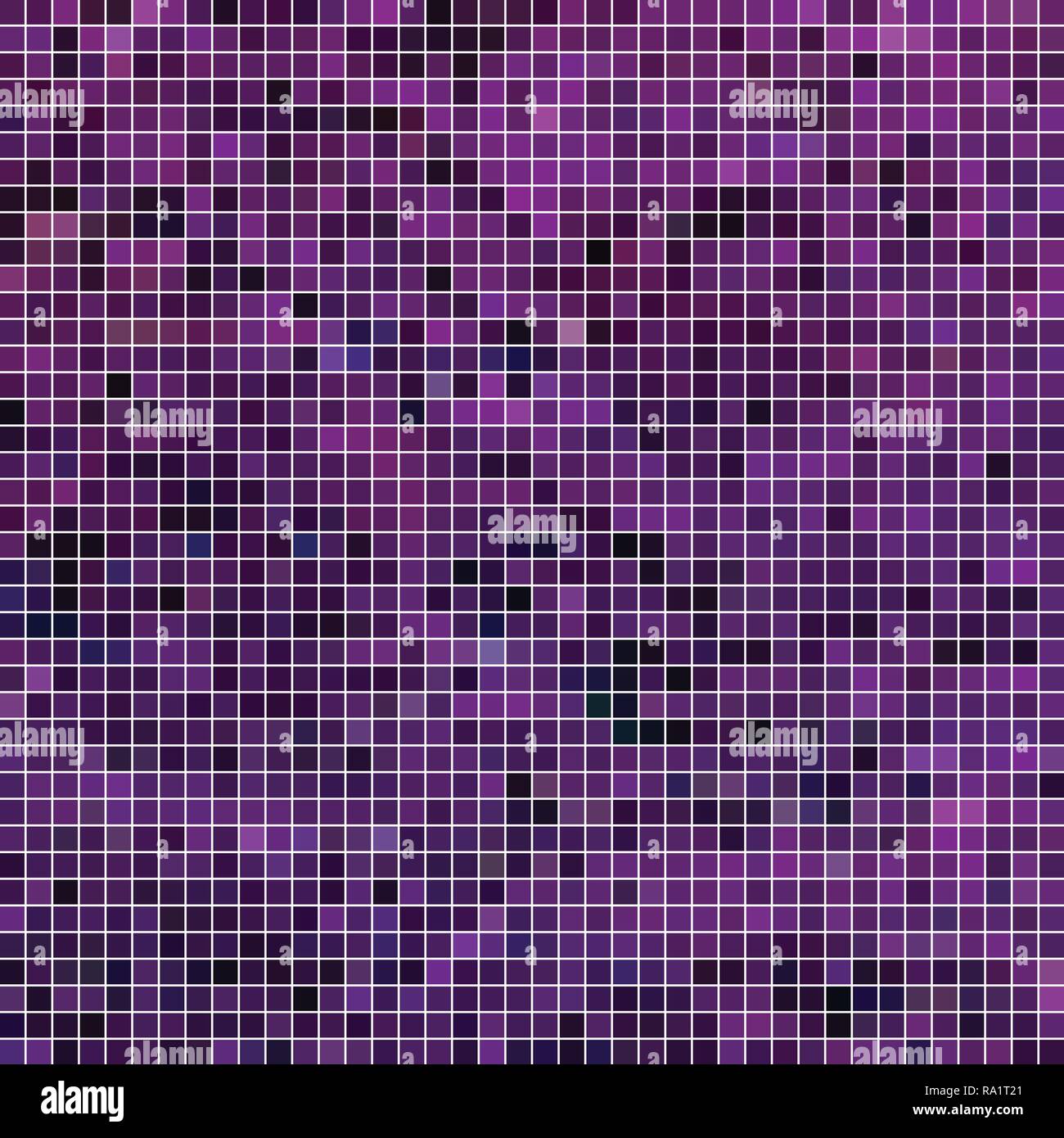 abstract vector square pixel mosaic background - purple and violet ...