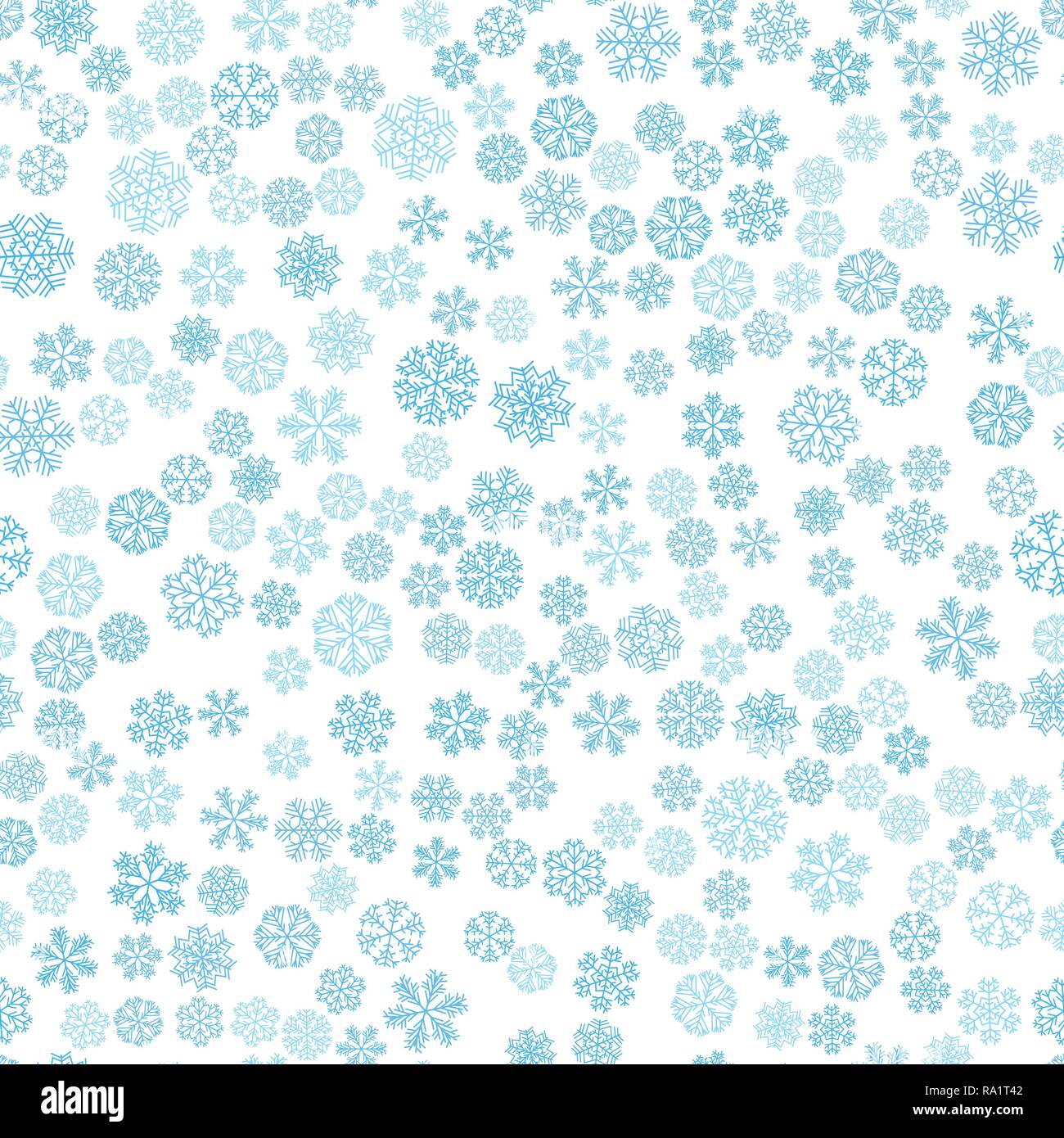 vector winter snow light seamless pattern - light blue Stock Vector ...