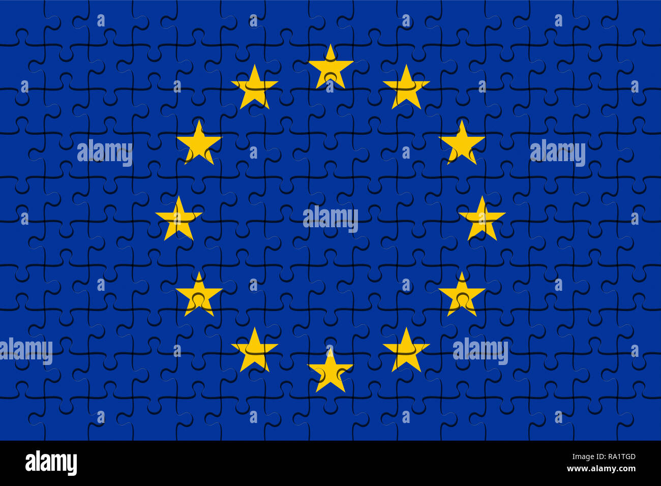 Europe puzzle hi-res stock photography and images - Alamy