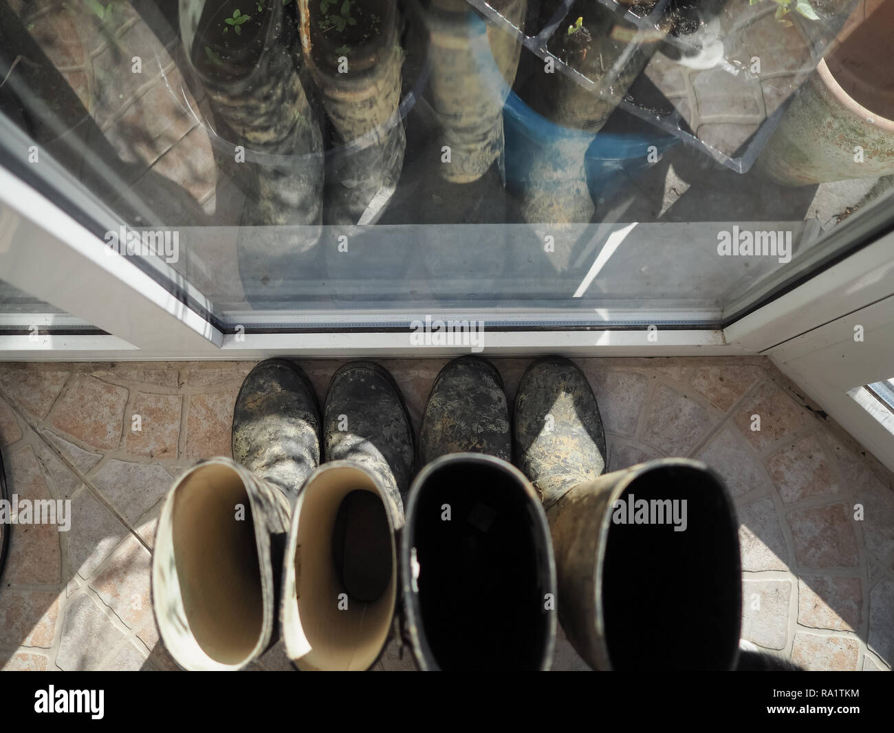 Welly boots hi-res stock photography and images - Alamy