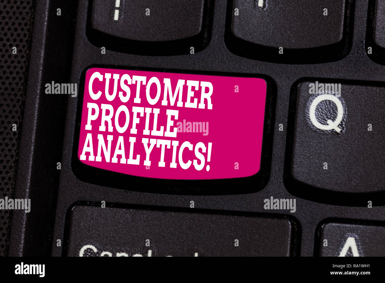 Word writing text Customer Profile Analytics. Business concept for ...