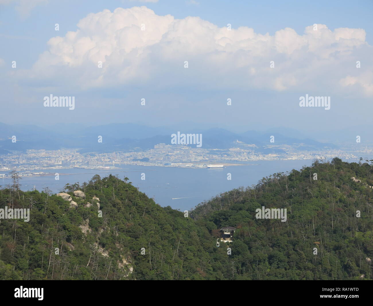 Stunning views from the top of Mount Misen, a favourite tourist ...