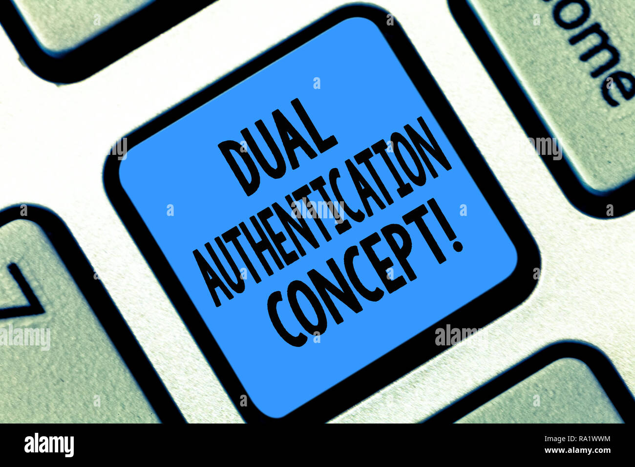 Text sign showing Dual Authentication Concept. Conceptual photo Need ...