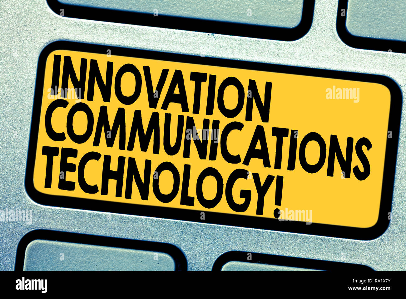 Handwriting text Innovation Communications Technology. Concept meaning ...