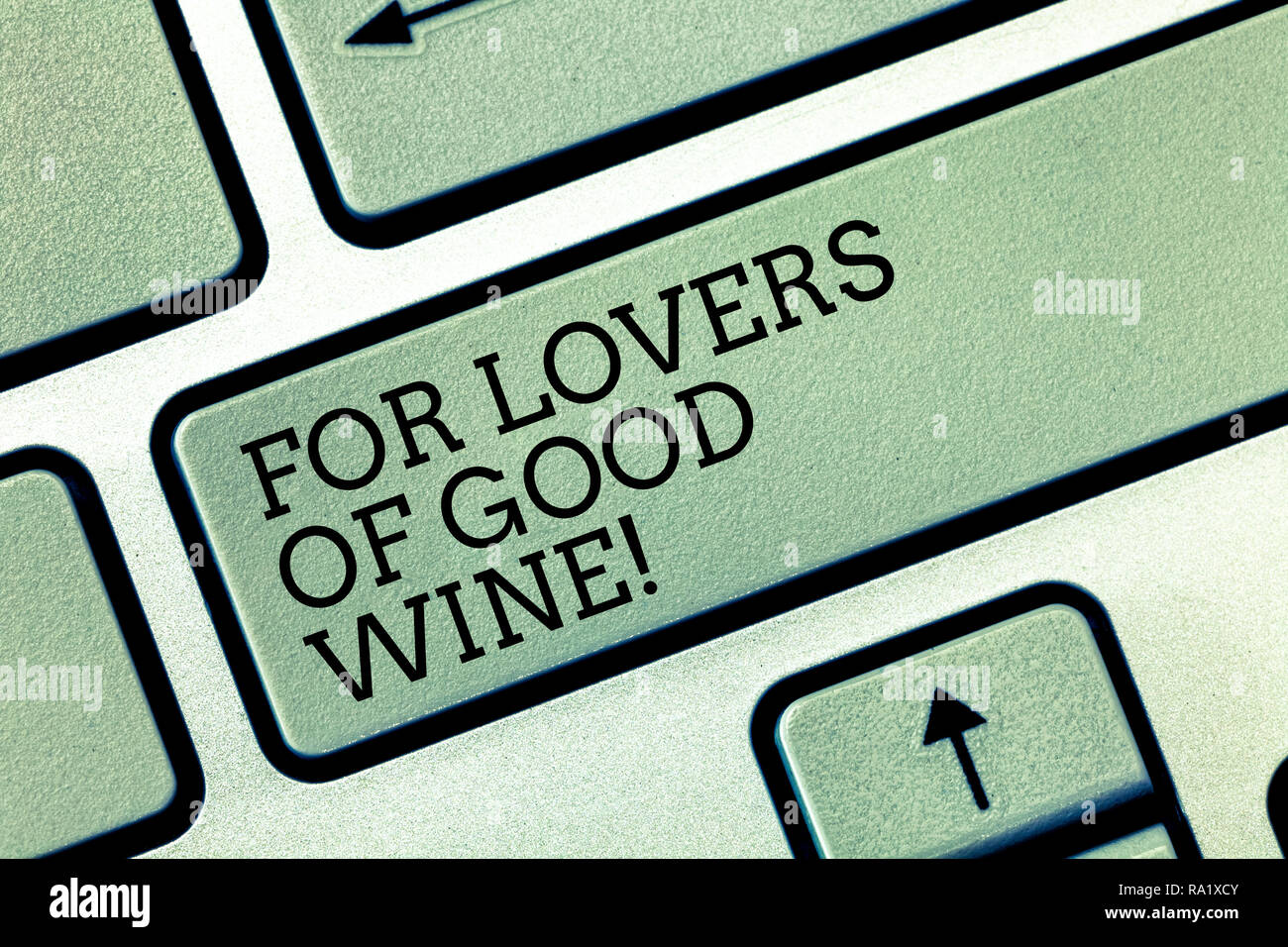 Writing note showing For Lovers Of Good Wine. Business photo showcasing ...