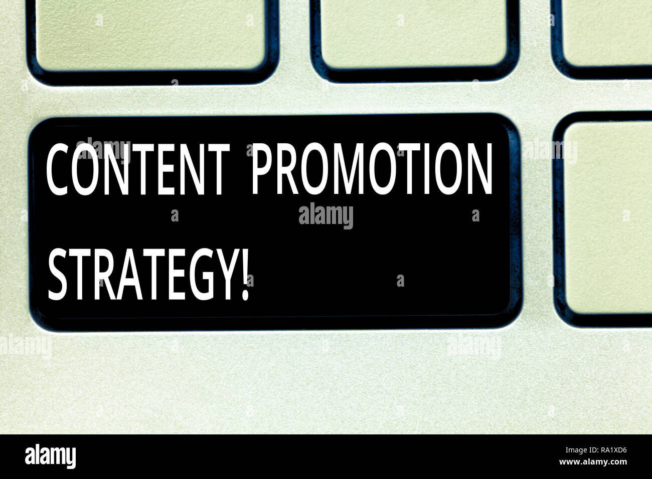 Writing note showing Content Promotion Strategy. Business photo ...