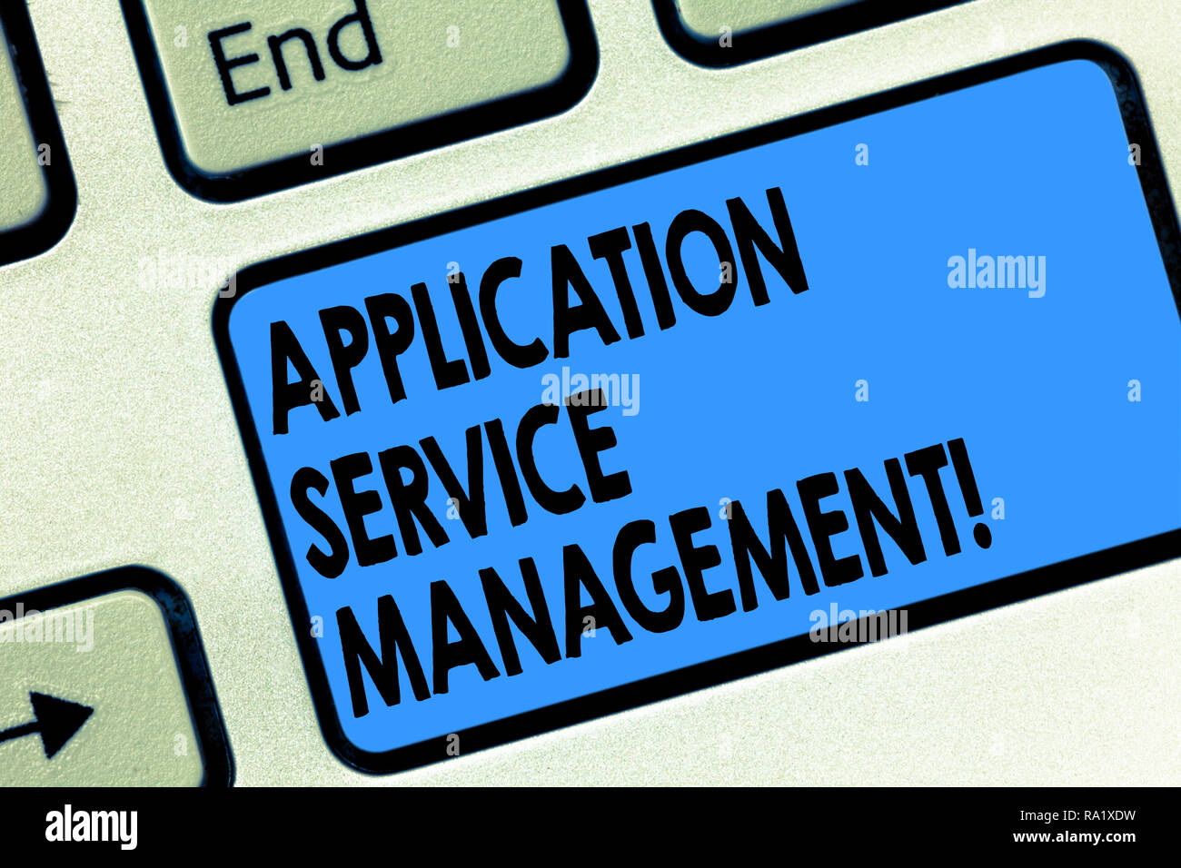 Text sign showing Application Service Management. Conceptual photo ...