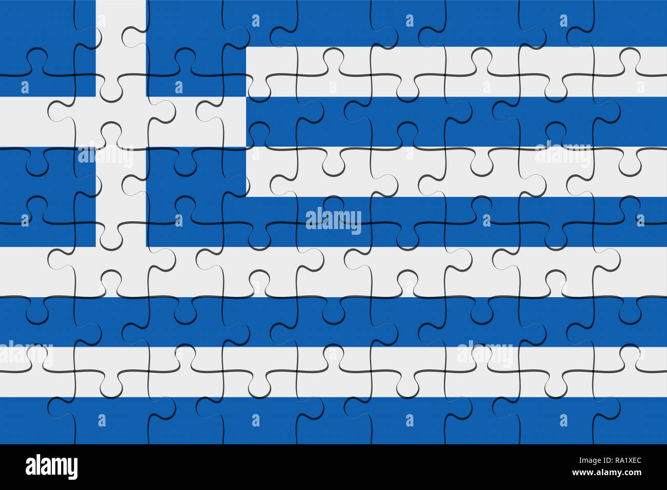 Greece puzzle hi-res stock photography and images - Alamy