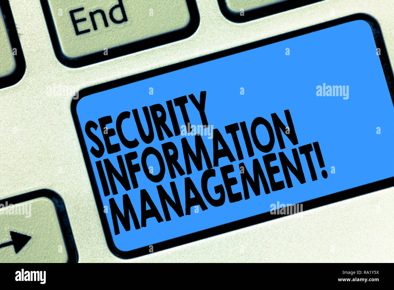 Text sign showing Security Information Management. Conceptual photo ...