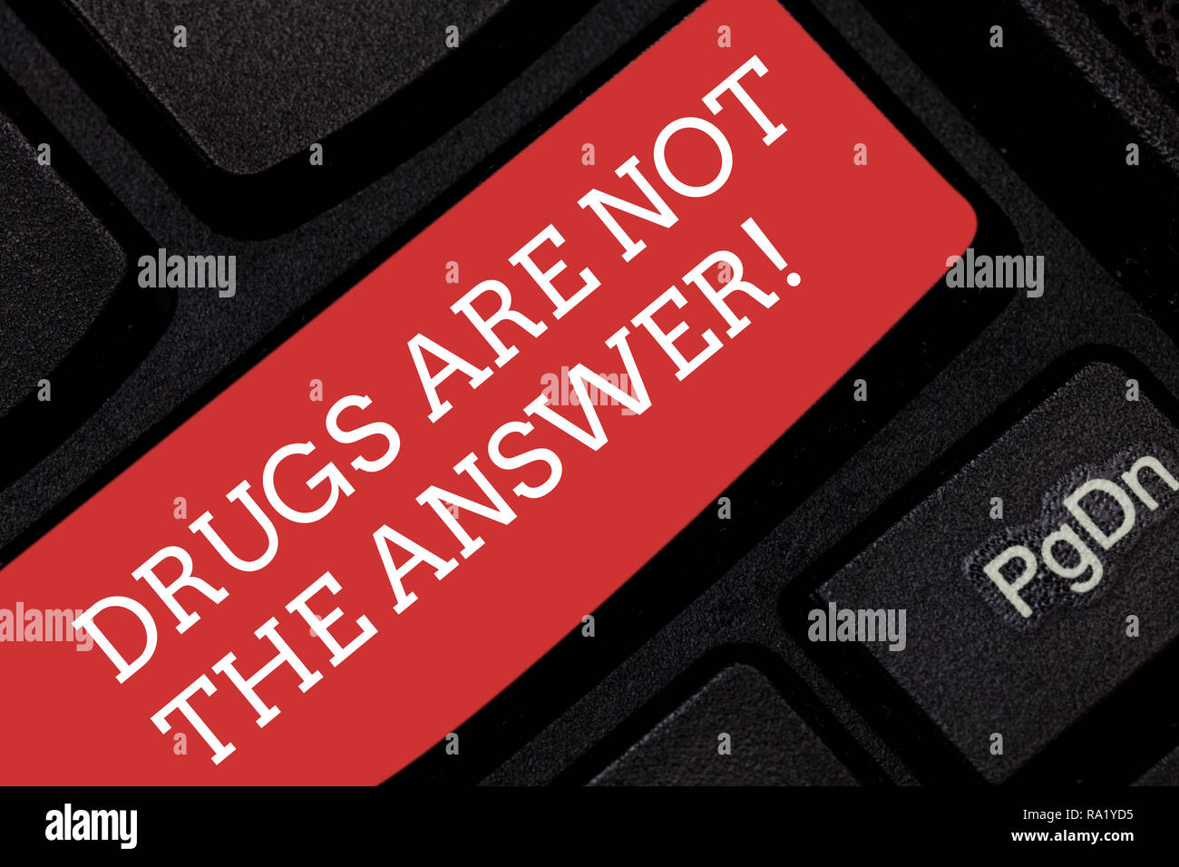 Writing note showing Drugs Are Not The Answer. Business photo ...