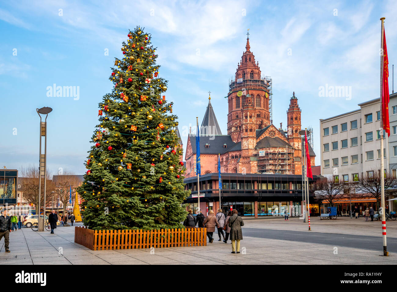 Christmas Market, Mainz, Germany Stock Photo - Alamy