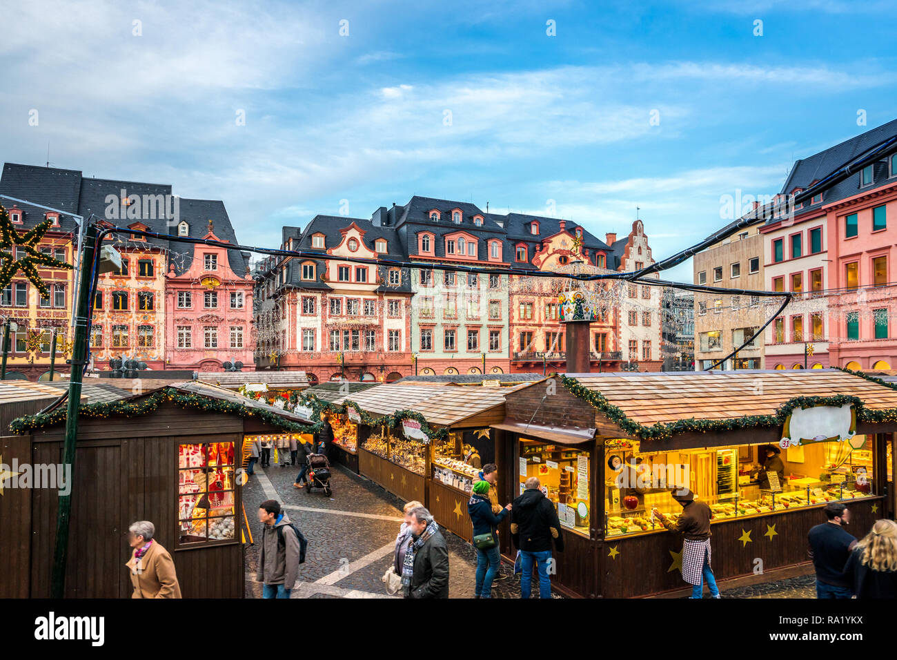 Christmas Market, Mainz, Germany Stock Photo - Alamy