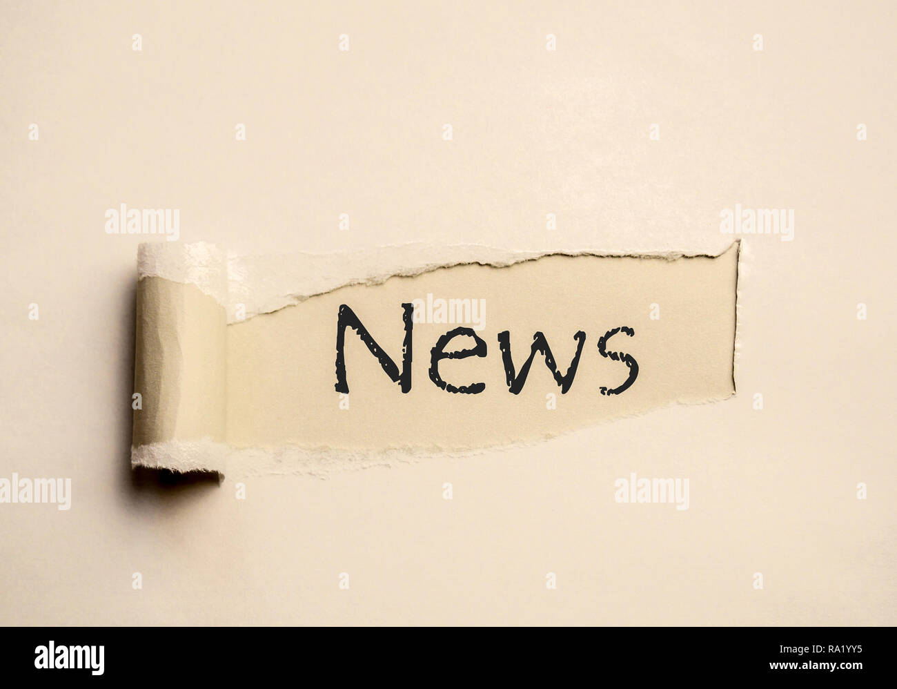news Paper sign Stock Photo - Alamy