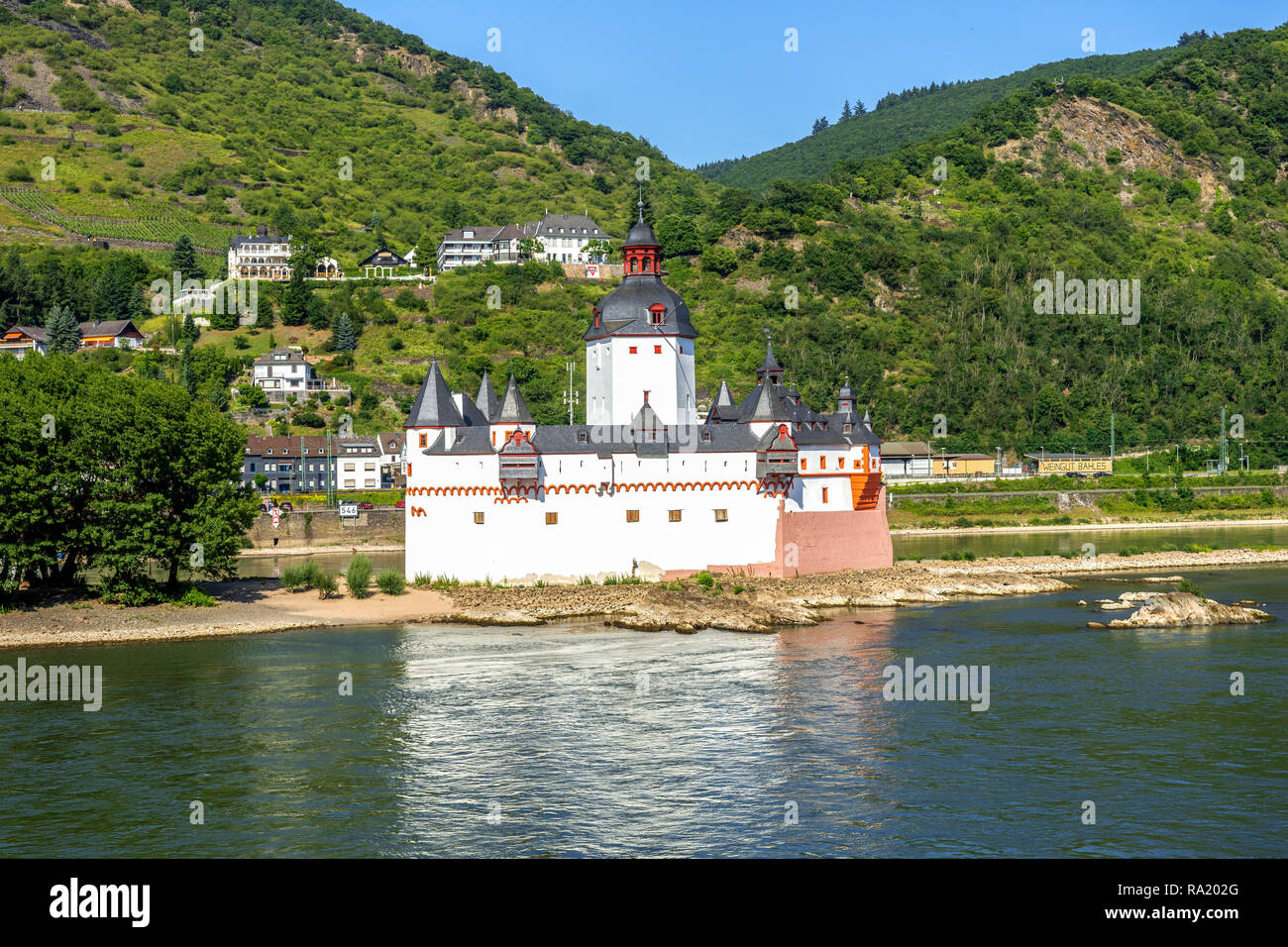 Kaub, Castle Pfalzgrafenstein, Rhine Valley, germany Stock Photo - Alamy