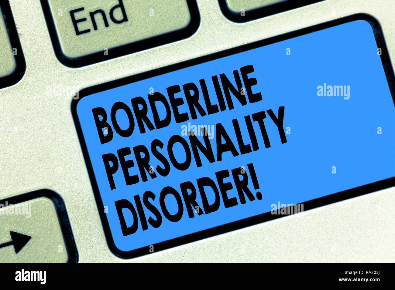 Text sign showing Borderline Personality Disorder. Conceptual photo ...