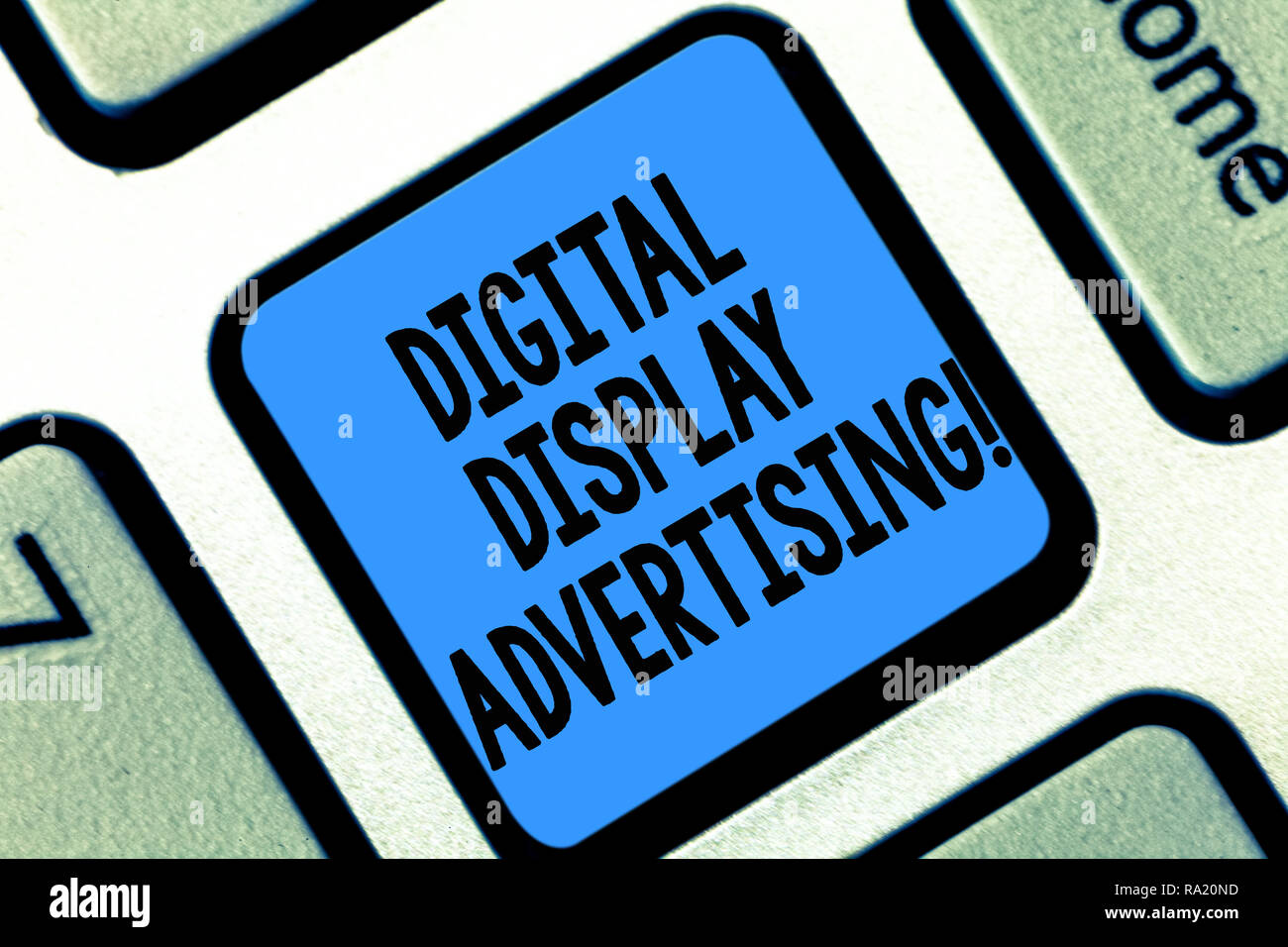 Text sign showing Digital Display Advertising. Conceptual photo conveys ...