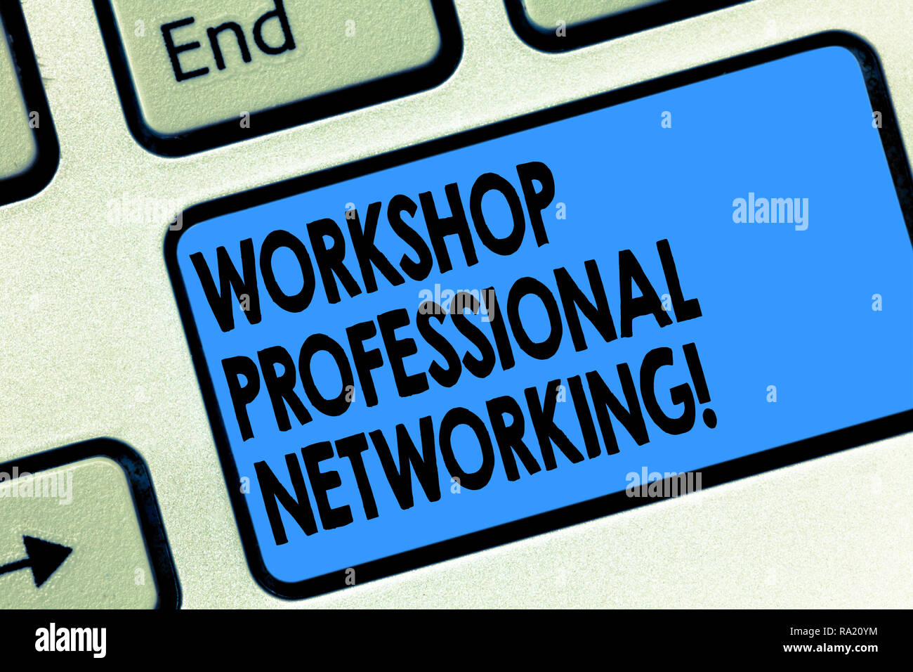 Text sign showing Workshop Professional Networking. Conceptual photo ...