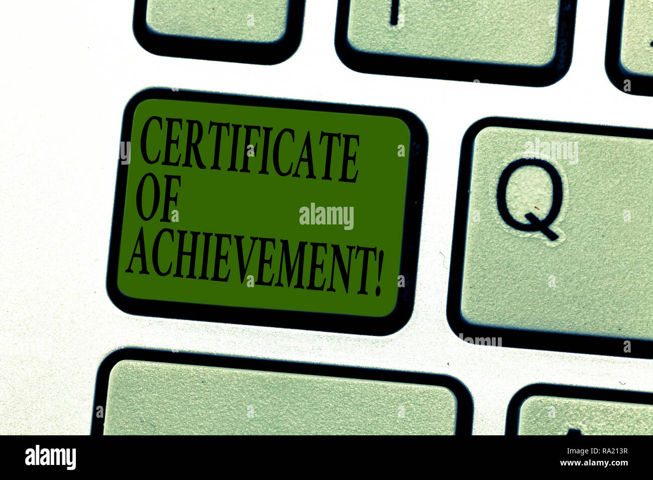 Word writing text Certificate Of Achievement. Business concept for ...