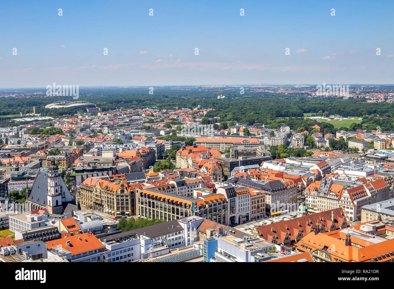 Leipzig stadium aerial hi-res stock photography and images - Alamy