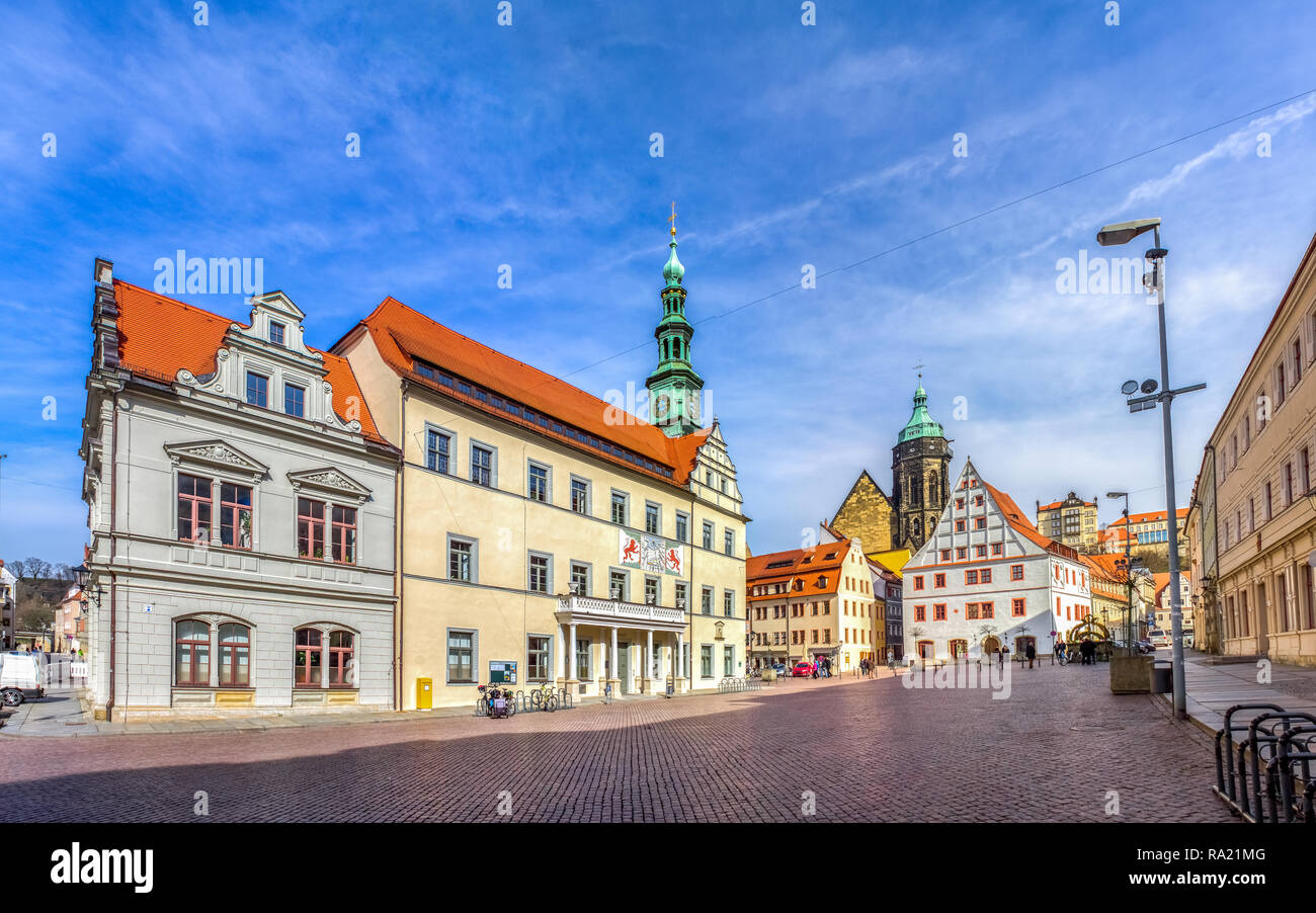 Market, Pirna, Germany Stock Photo - Alamy