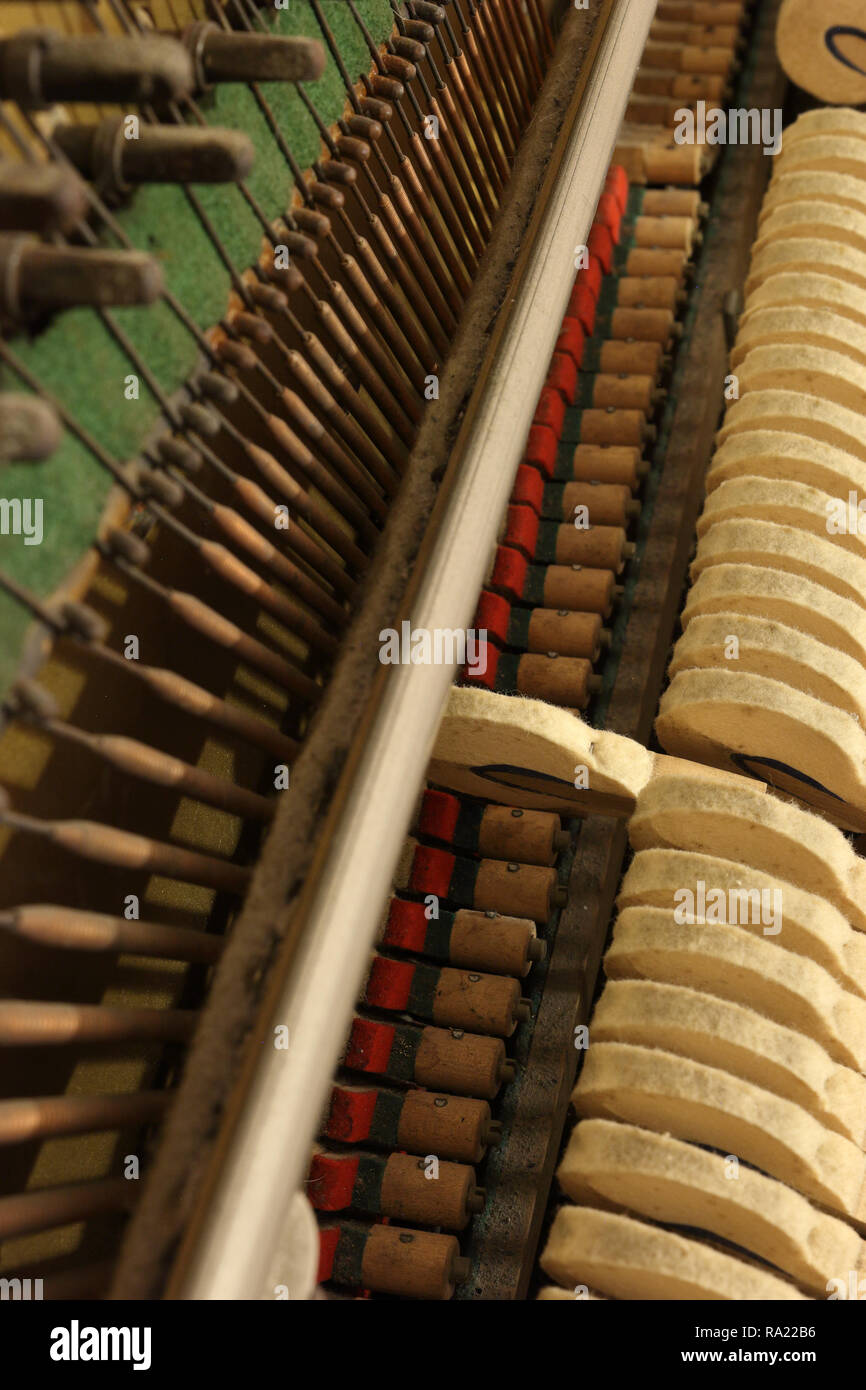 Piano hammer heads hi-res stock photography and images - Alamy