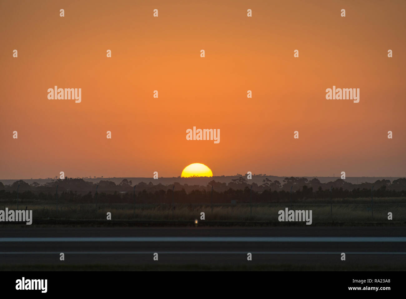 Rural airport sunset hi-res stock photography and images - Alamy