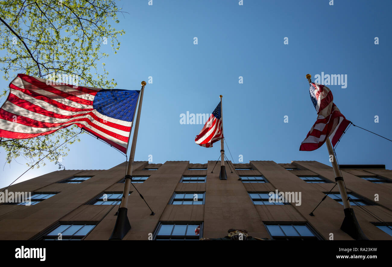 American flag lit up hi-res stock photography and images - Alamy