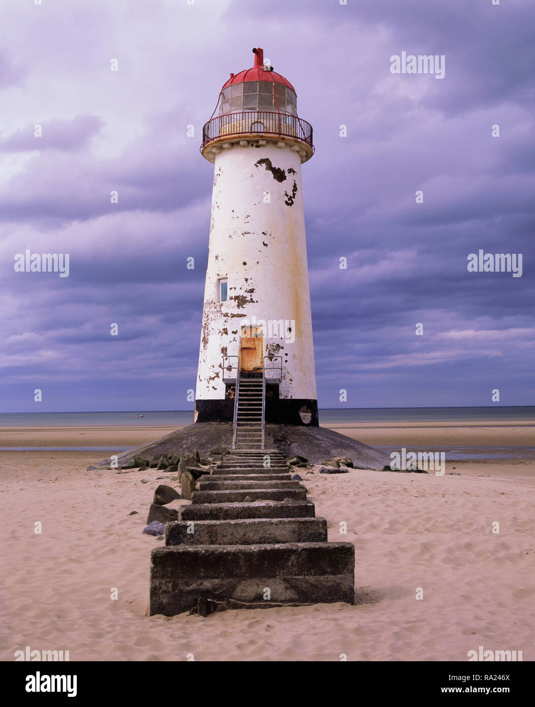 Lighthouse on sandy beach erosion hi-res stock photography and images ...