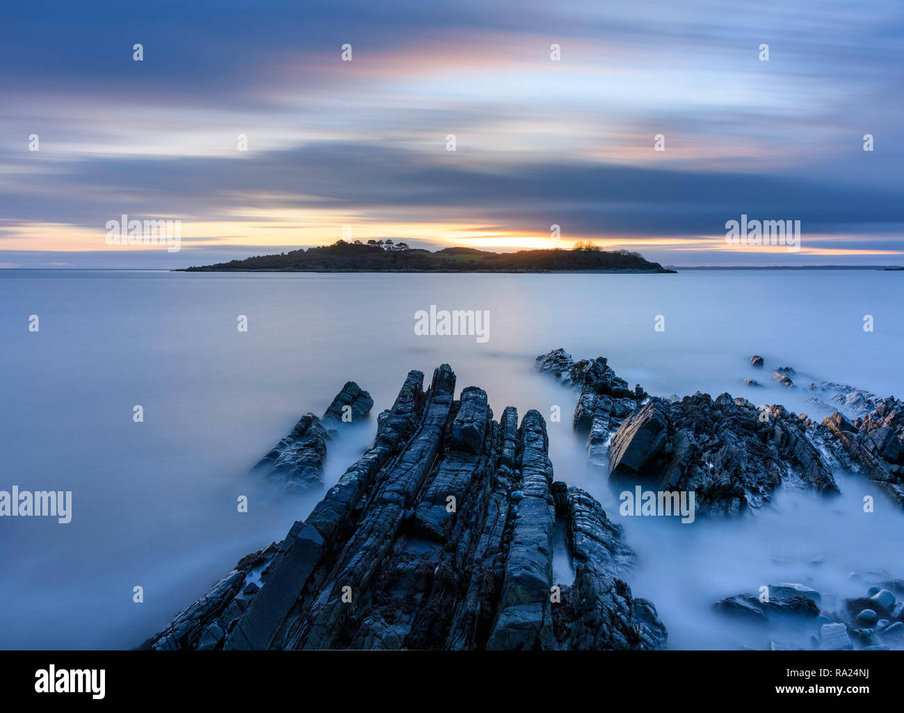 Ardwall Island from Carrick shore, Dumfries & Galloway, Scotland Stock ...