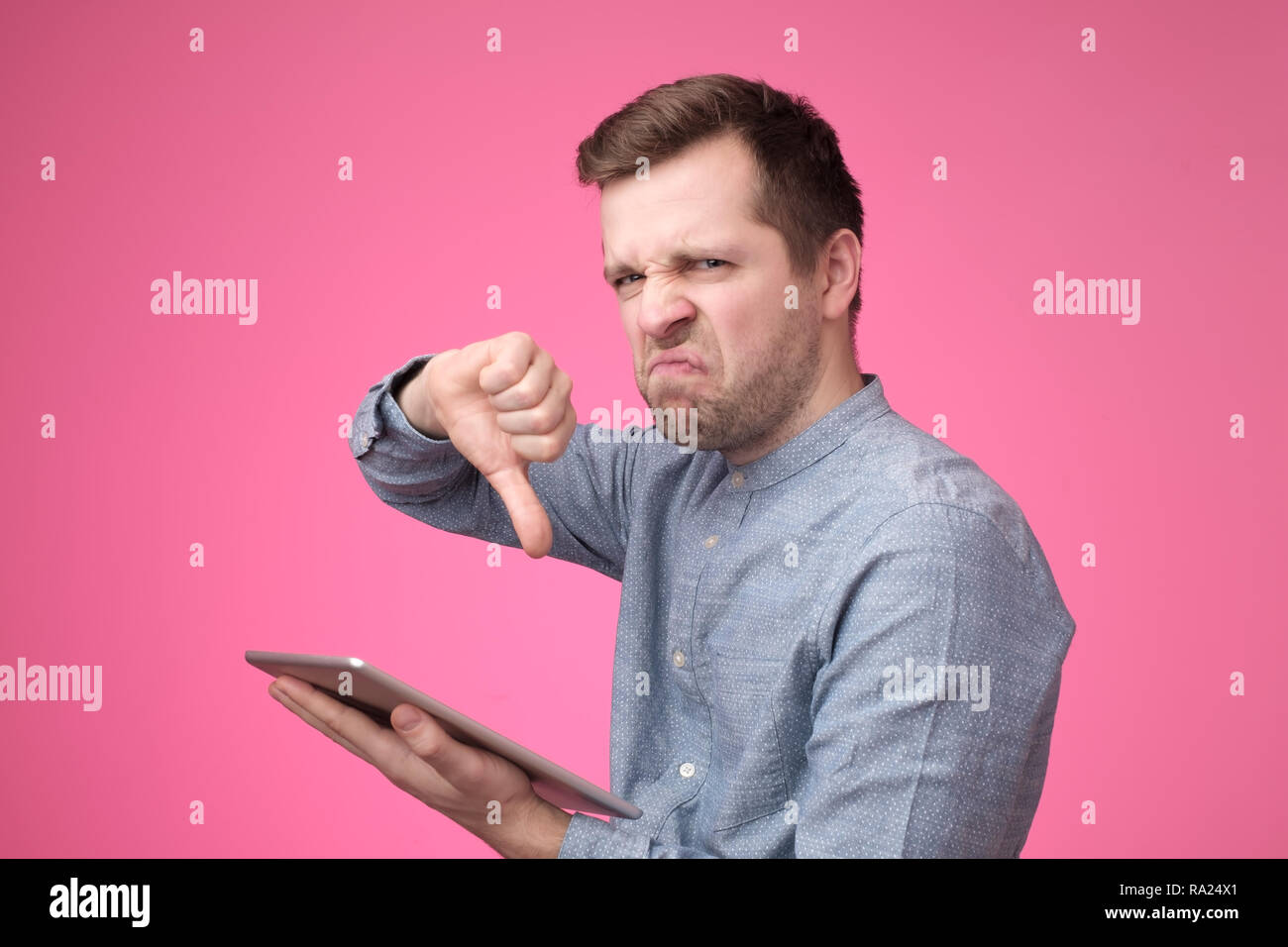 Loser hand gesture man hi-res stock photography and images - Alamy