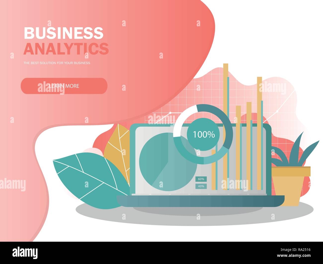 Data analysis concept. Can use for web banner, infographics Stock ...